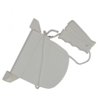 RECOGEDOR MINI DE CORDON CON MANETA BLANCO